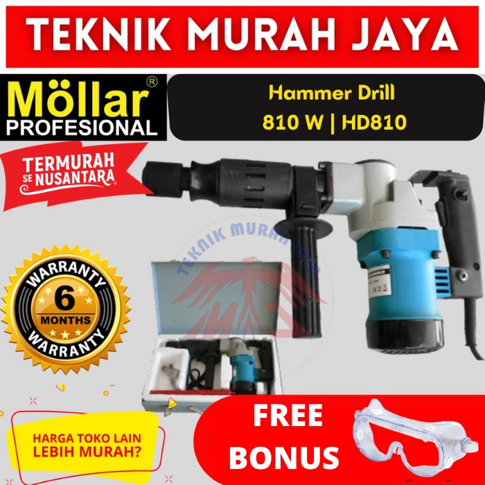Jual Bor Bobok Tembok Beton Mollar Mesin Jack Demolition Hammer HD 810 | Shopee Indonesia