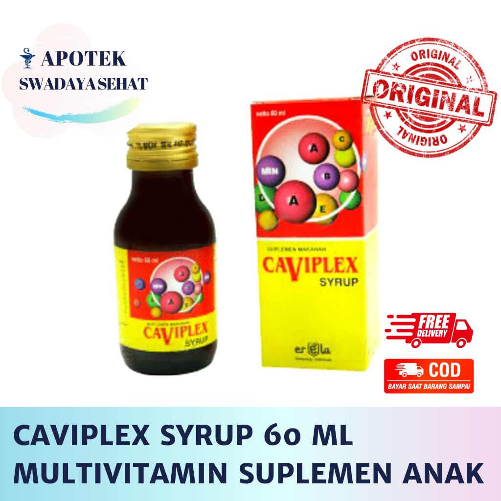 Jual CAVIPLEX SYRUP 60ML - Sirup Multivitamin Daya Tahan Tubuh Suplemen ...