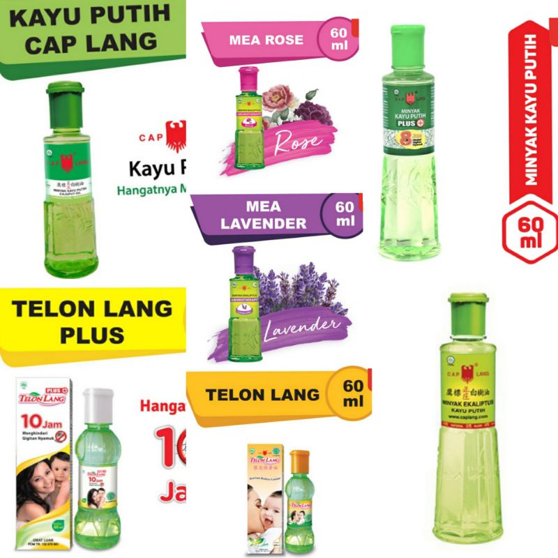 Jual Cap Lang Minyak Kayu Putih / Minyak Telon Lang Kemasan 60 ml | Shopee Indonesia