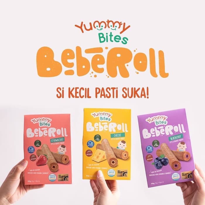 Jual Yummy Bites Bebe Roll 40gr Makanan Snack Biskuit Bayi MPASI ...