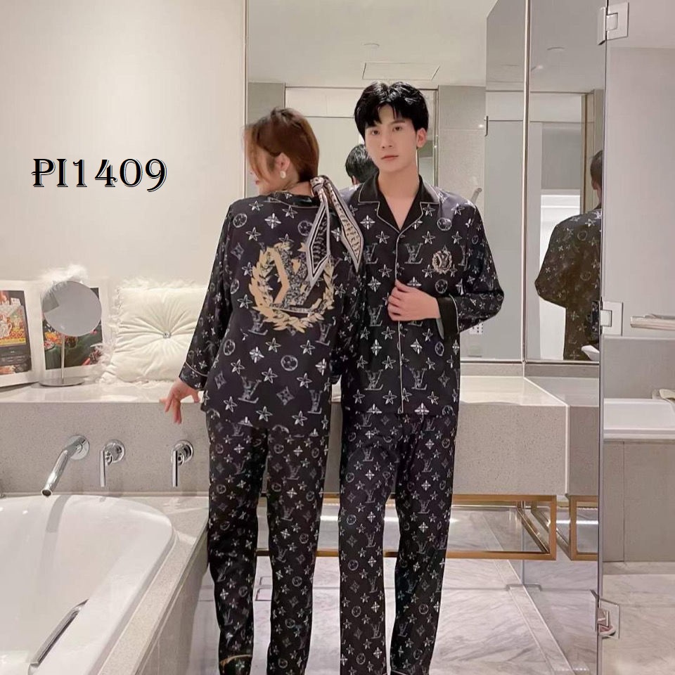 Jual PIYAMA COUPLE SUTRA PI1409 | Shopee Indonesia