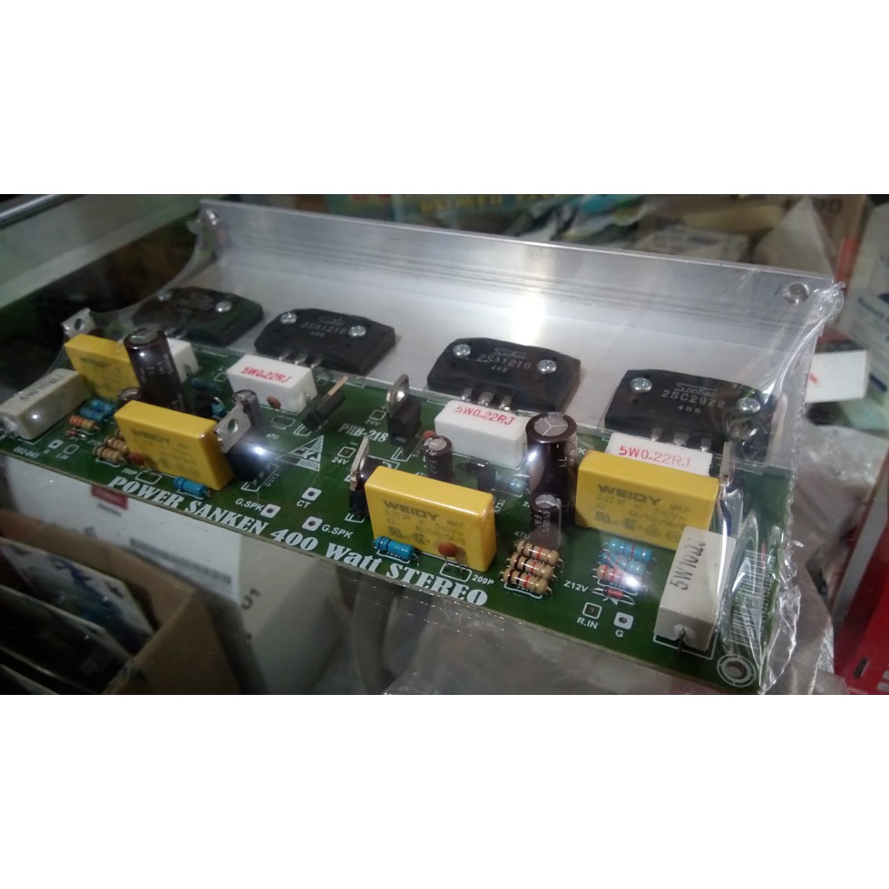 Jual POWER KIT Amplifier Audio Profesional STEREO SANKEN 400 phb 218 lg ...