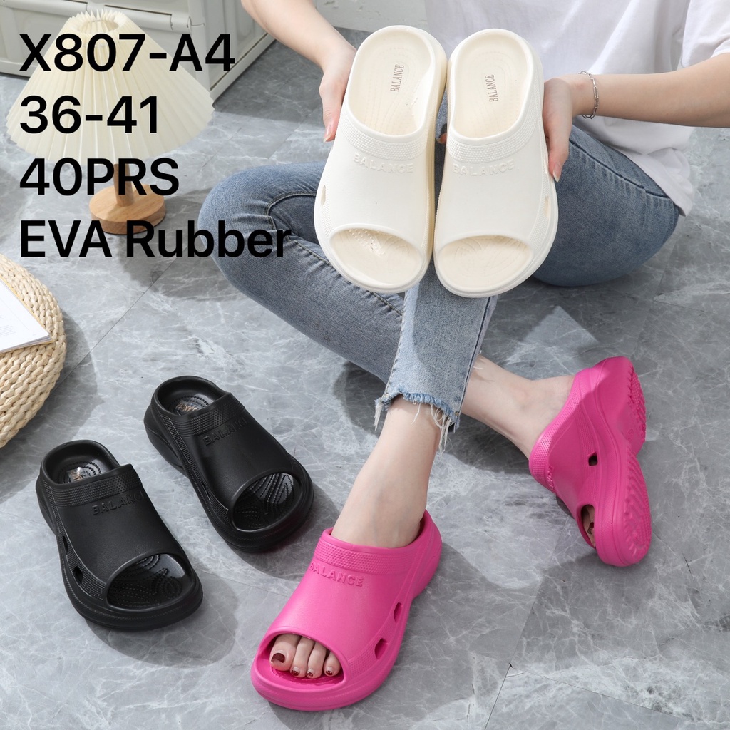 Jual SANDAL FUJI SLIDE EVA RUBBER X807 BLC | Shopee Indonesia