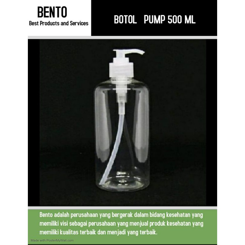 Jual Botol pump 500 ml ( Bening ) | Shopee Indonesia