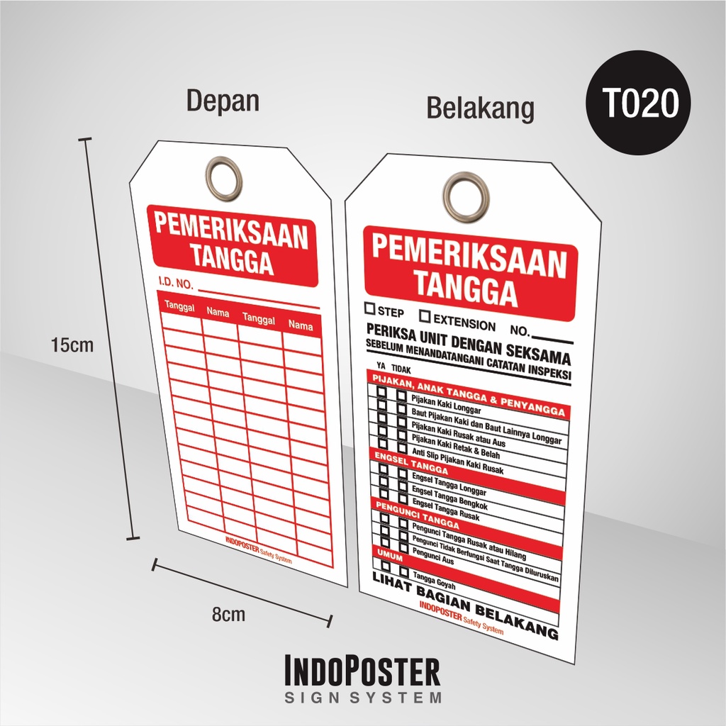Jual Tag Out LOTO Lock Out Tag Out PVC Safety K3 OSHA ANSI ISO Tabel ...