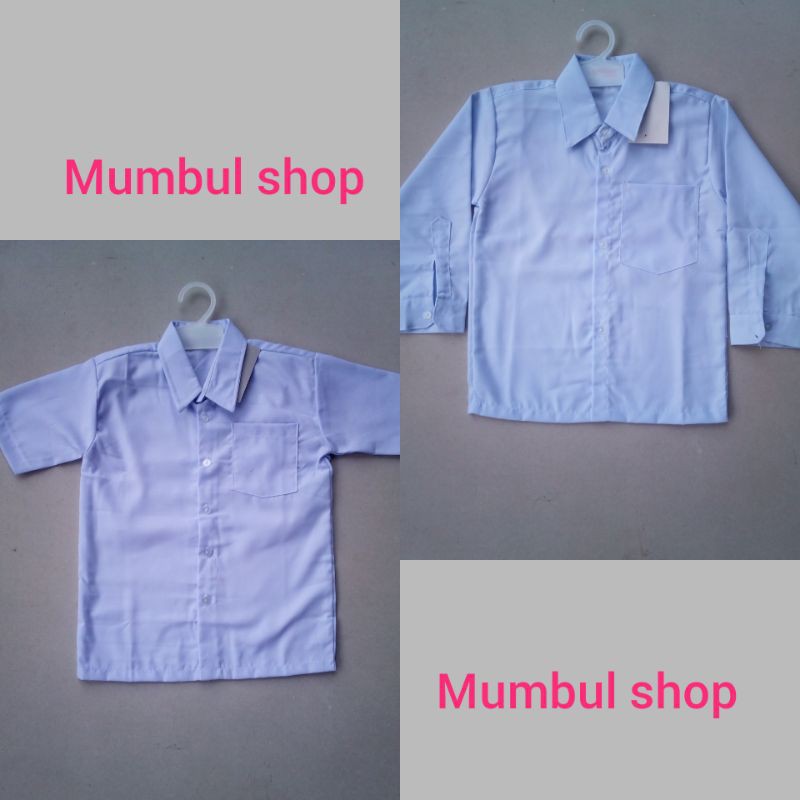 Jual Hem pendek putih polos /kemeja panjang putih polos seragam SD SMP ...