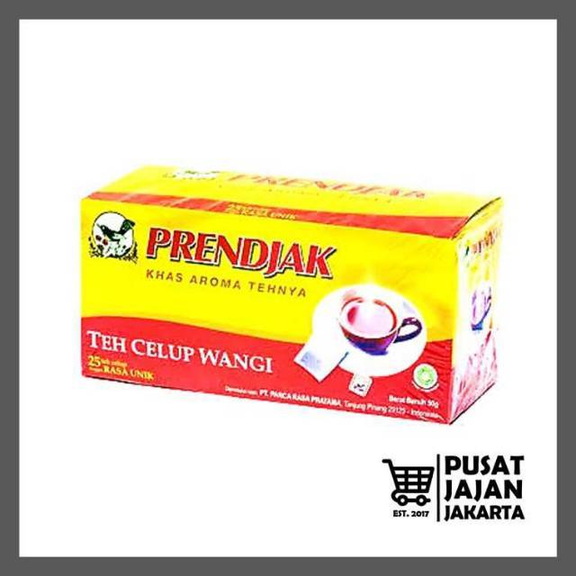Jual Teh Hitam Celup Wangi Cap Prendjak Isi 25 Black Tea 50 gr Prenjak ...