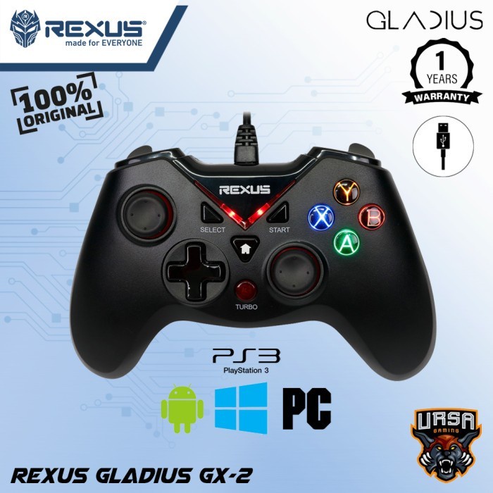 Jual Gamepad Rexus Gladius GX2 GX 2 Gaming - Joystick / Stick ...