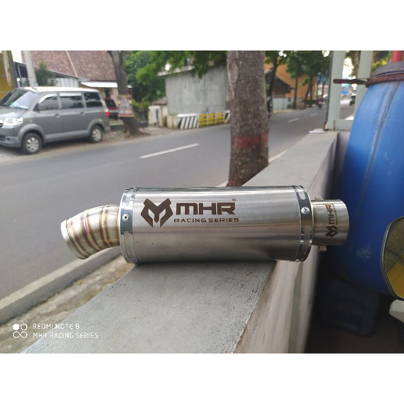 Jual SILINCER KNALPOT MHR RACING NEW LOGO INLET 50mm | Shopee Indonesia