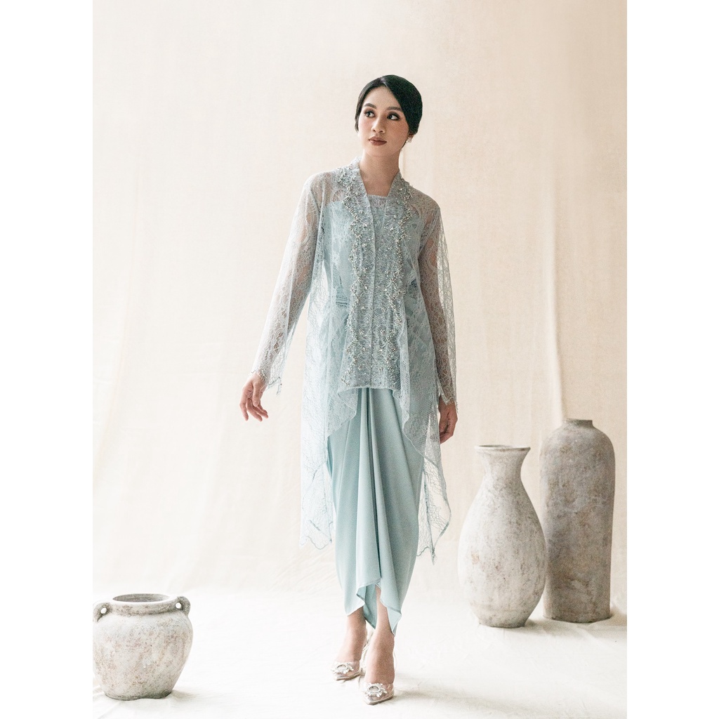 Jual Kebaya Modern in Ice Blue | Shopee Indonesia