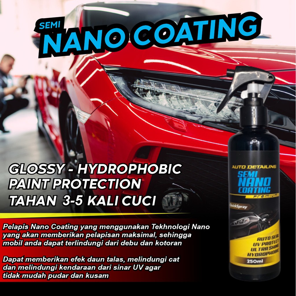 Jual Sealant Mobil Pengkilap Motor dan Efek Daun Talas Semi Nano Coating - Auto Detailing ...