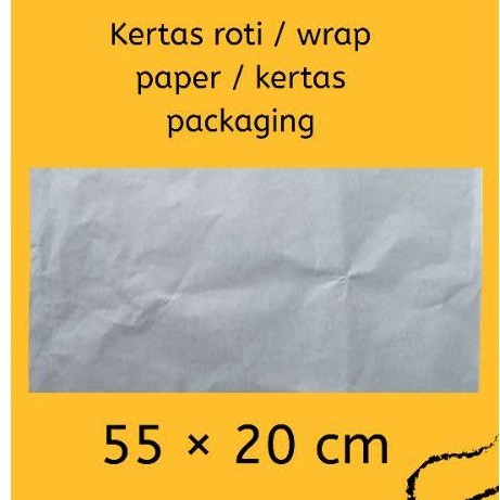 Jual Kertas roti / kertas packaging / wrap paper / baking paper / polos ...