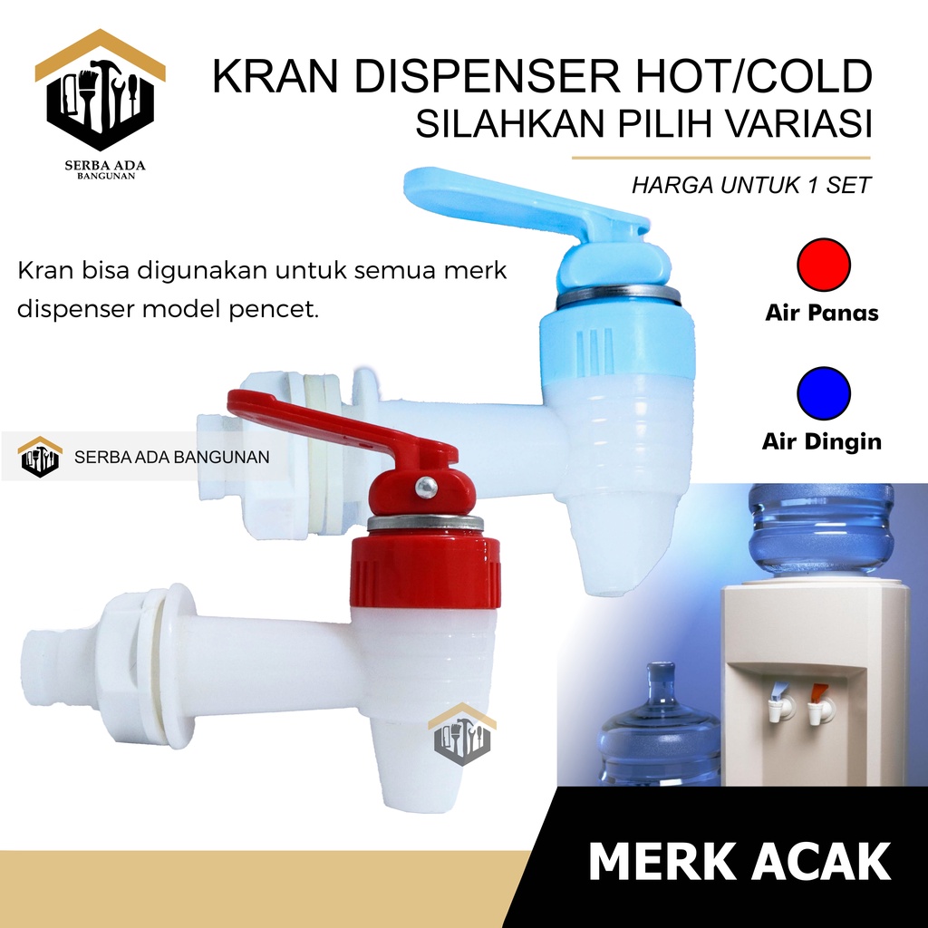 Jual Kran Dispenser Oval / Pencetan Keran Air Galon Drat Luar plus 2 ...