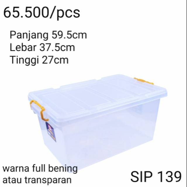 Jual REGAL CONTAINER BOX CB 46 SIP 139 Kapasitas 46 Liter | Shopee ...