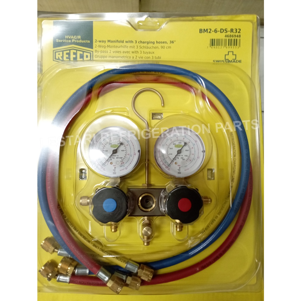 Jual Gauge Manifold BM2-6-DS Refco Set R32 | Shopee Indonesia