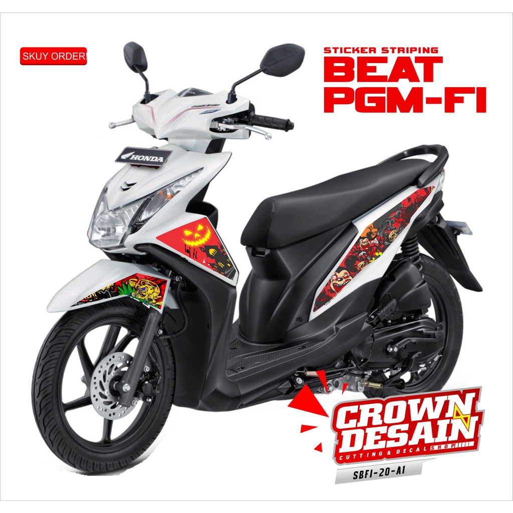 Jual Stiker Striping Honda Beat FI Variasi Stiker, Striping Beat Fi ...