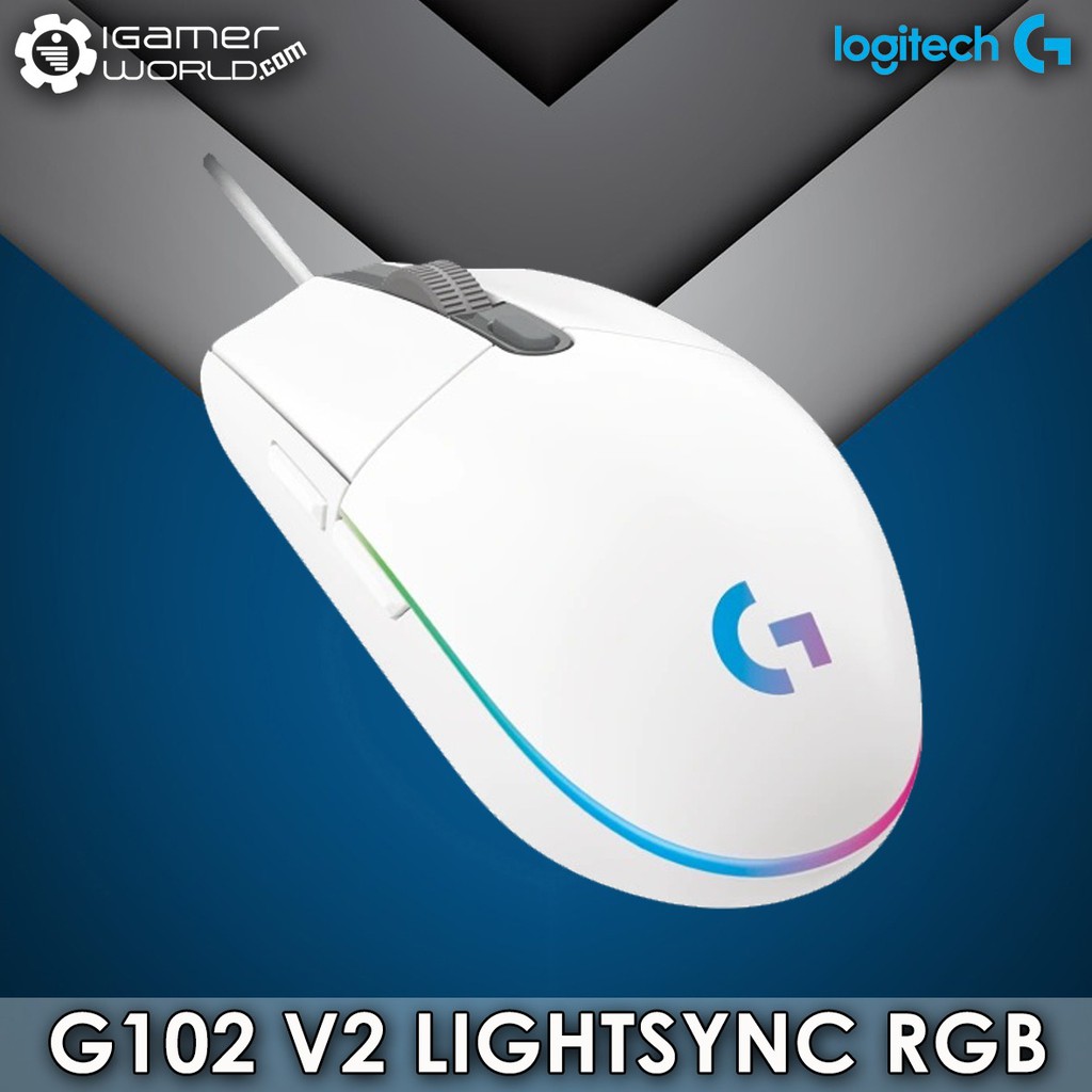 Jual Logitech G102 LIGHTSYNC V2 White Gaming Mouse | Shopee Indonesia