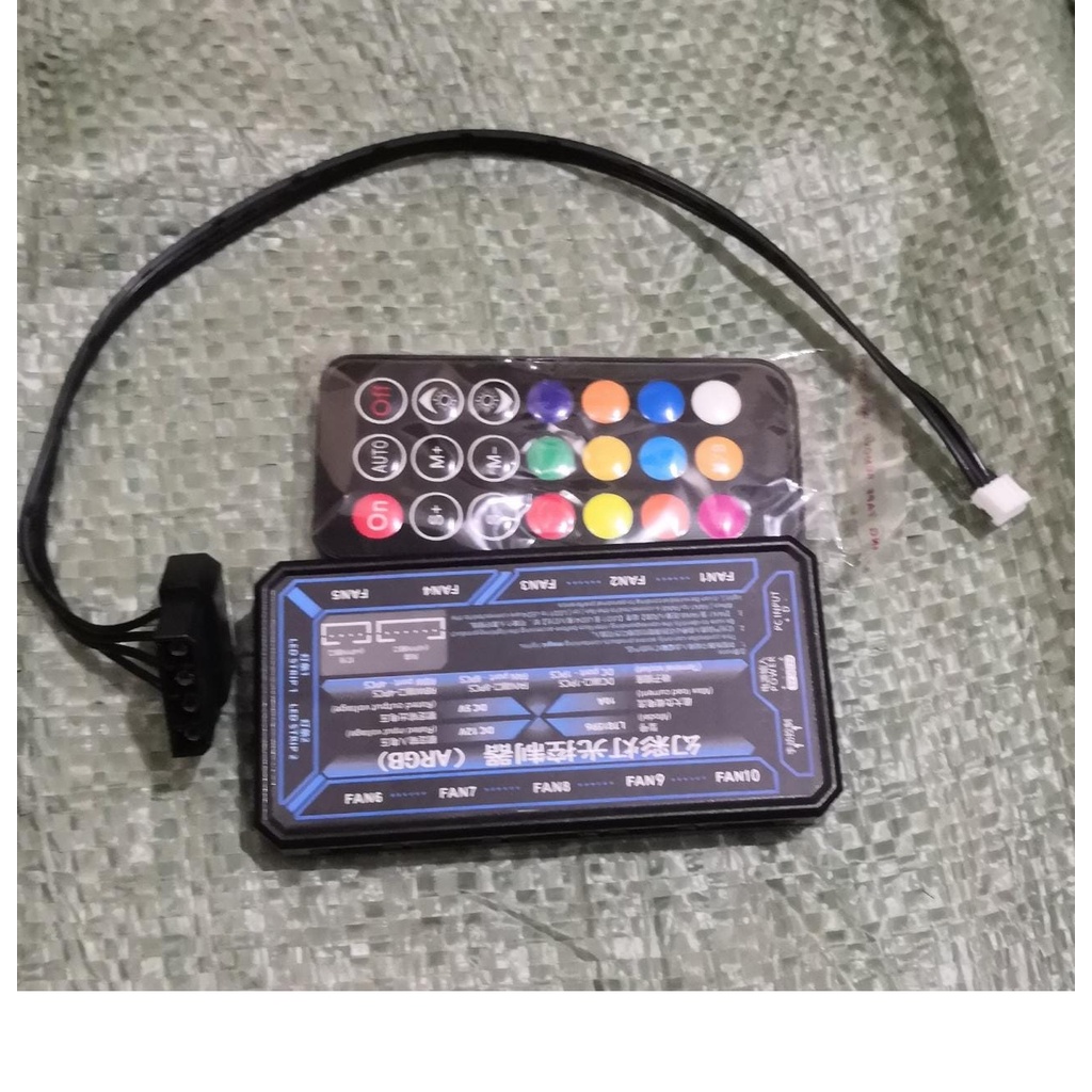 Jual FAN CONTROLLER 10 PORT DENGAN REMOTE UNTUK FAN CASE RGB | Shopee ...