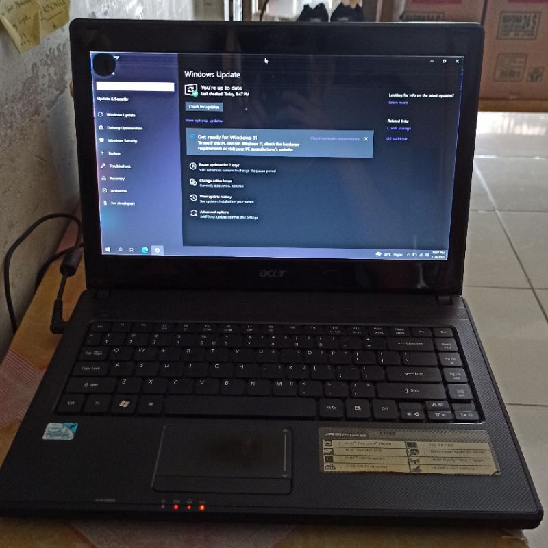 Jual Laptop Acer Aspire 4738z Windows 10 pro | Shopee Indonesia