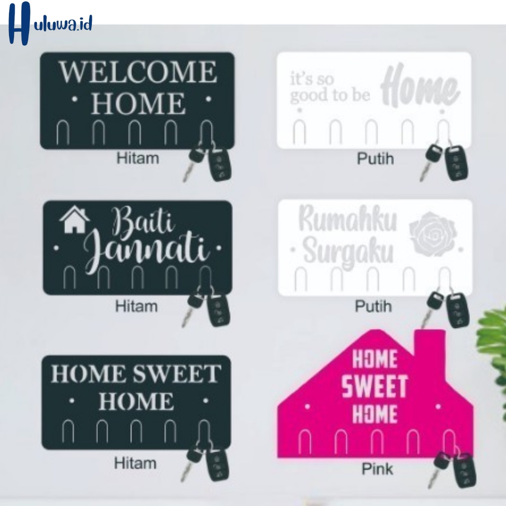 Jual Gantungan Kunci Dinding/ Rak Gantungan Kunci/ Hiasan Dinding ...
