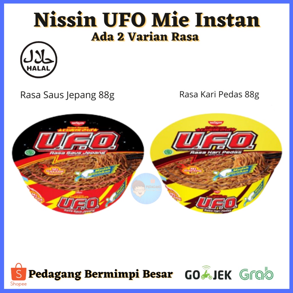 Jual Nissin UFO/ Mie Instan UFO Ada 2 Varian Rasa/ Mie UFO/ Nissin UFO Mie Rasa Saus Jepang ...