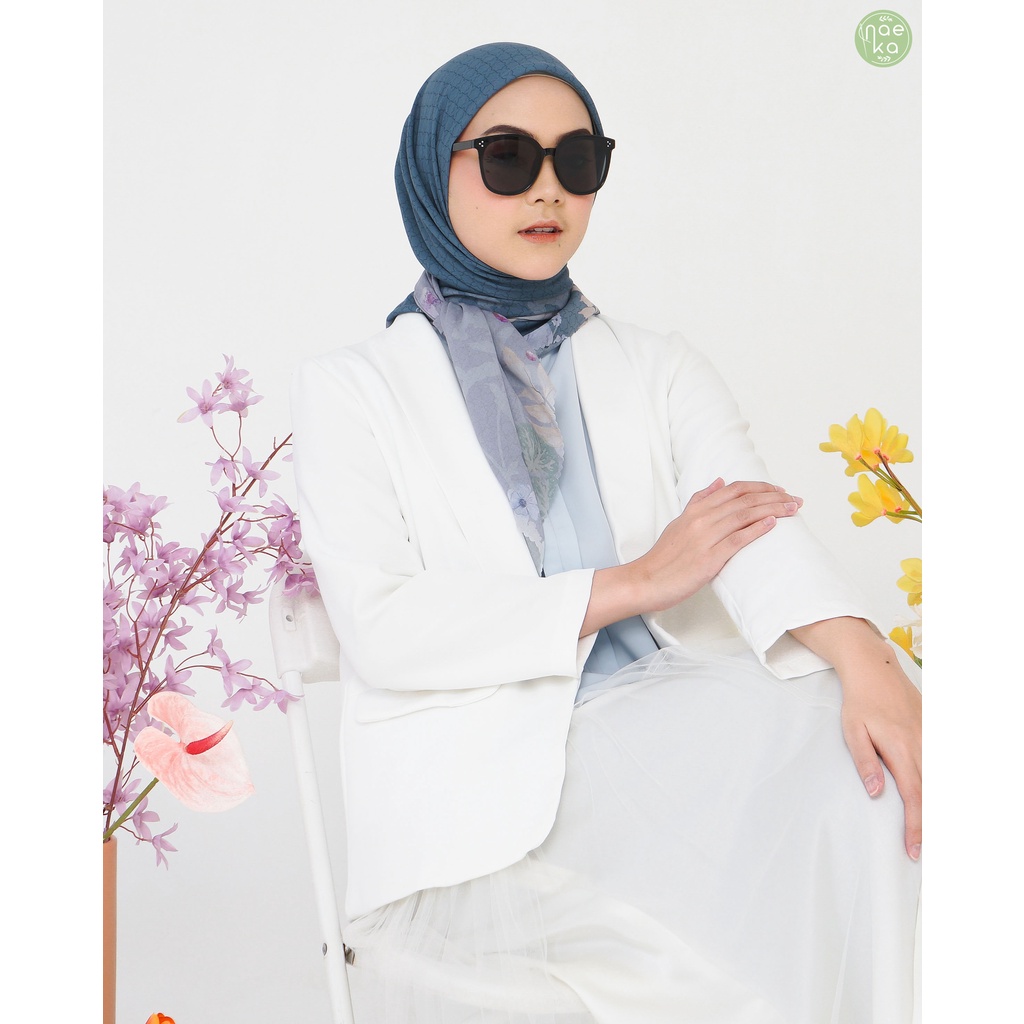 Jual Naeka Blue Harmonie Series Scarf Premium Hijab Printing Voal Free ...