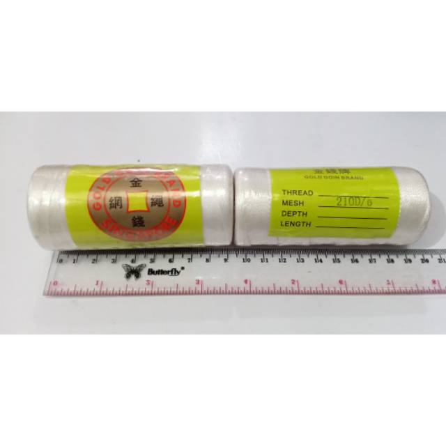 Jual GOLDCOIN NYLON TWINE 210 D6 MARLON BENANG NILON 93GRAM BENANG ...
