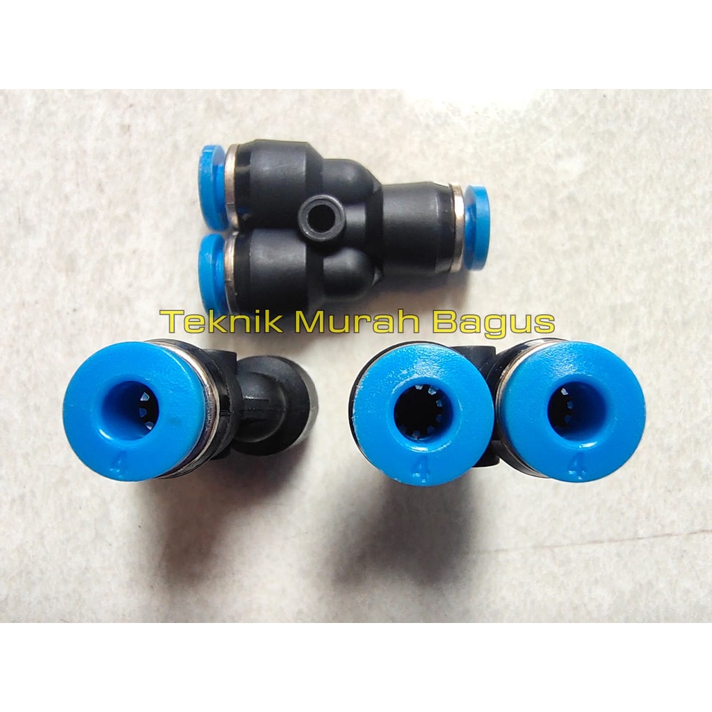 Jual Fitting Angin PY 4mm Y Union Connector Fitting Pneumatic PY 4mm ...