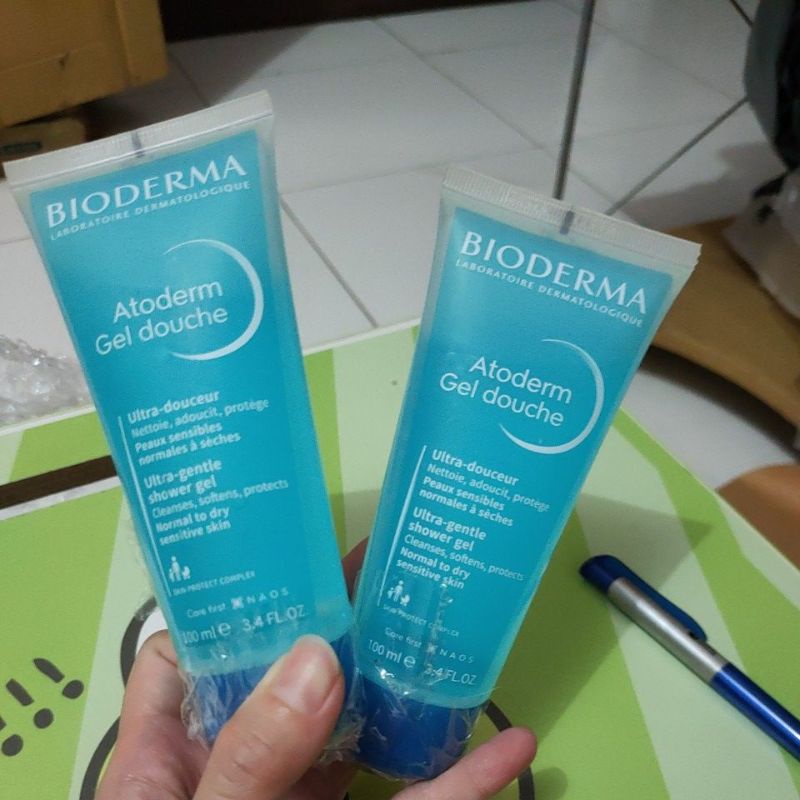 Jual bioderma ORI - ATODERM gel douche 100 mL facial / body wash ...