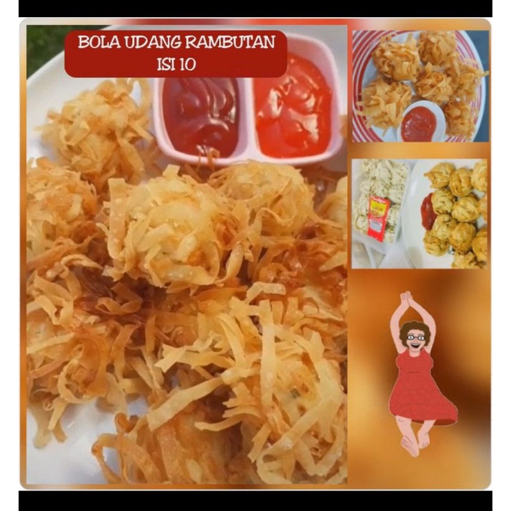 Jual Bola Udang Rambutan isi 10pcs | Shopee Indonesia