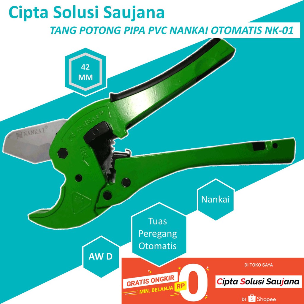 Jual PIPE CUTTER 42MM NK-01 ALAT POTONG PIPA AIR TANG POTONG PIPA GUNTING PEMOTONG PIPA PVC ...