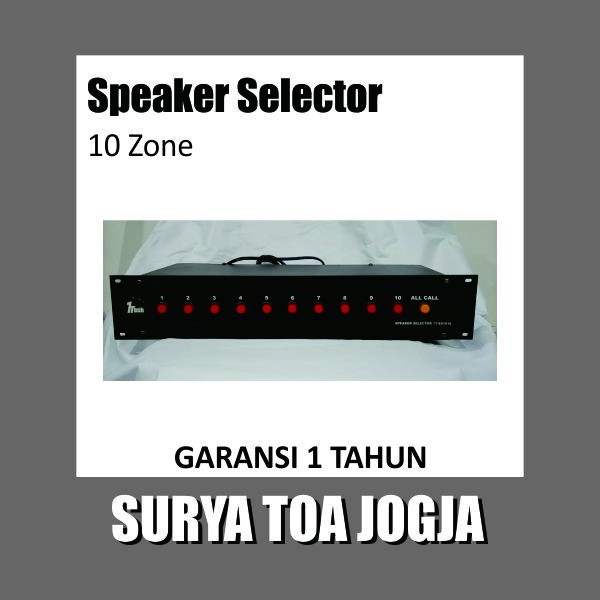 Jual Speaker Selector Spiker 10 Switch Tombol Audio Zone Ch Channel ...