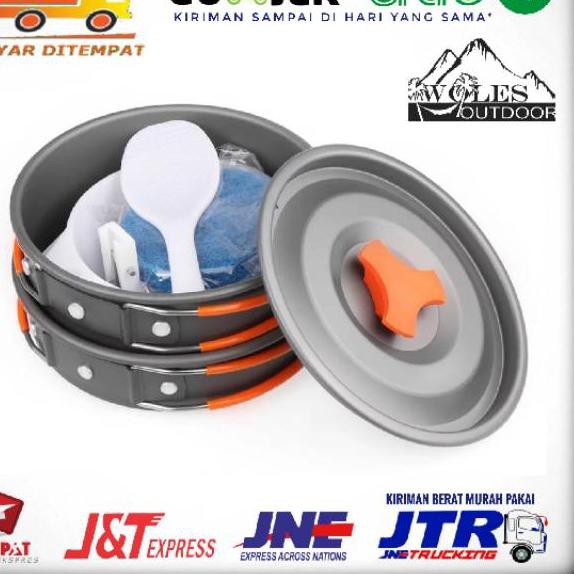 Jual Terbaik Cooking Set DS 200 / Nesting DS 200 / Panci Camping / 1-2 ...