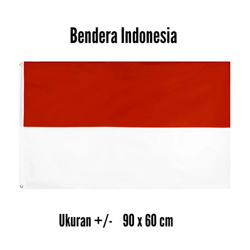Jual bendera negara indonesia ukuran 90 x 60 cm | Shopee Indonesia