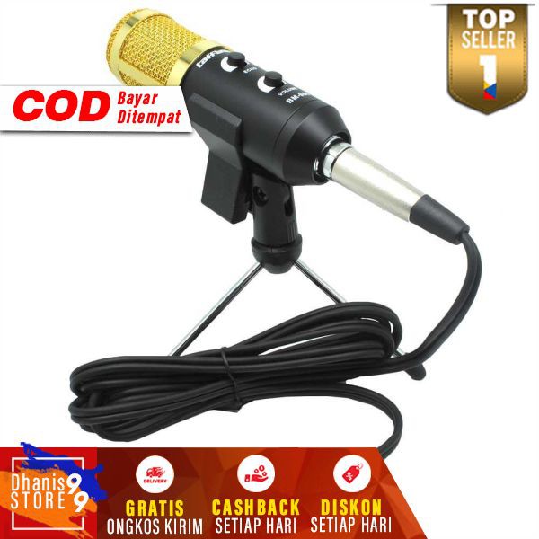 Jual Professional Condenser Microphone BM-900 with Mini Tripod Murah ...