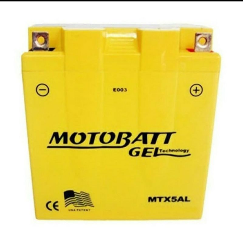Jual Aki Motor Kering Gel Motobatt Asli MTX5AL untuk Yamaha Mio Sporty Smile | Shopee Indonesia