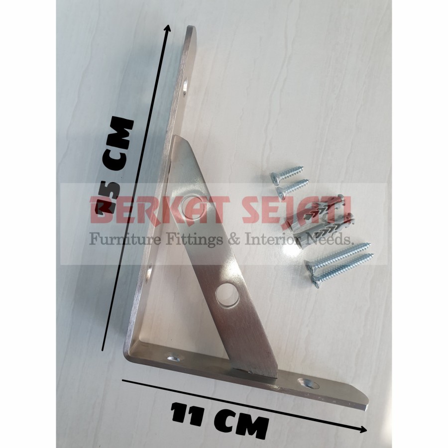 Jual 15CM Siku Rak Gantung Dinding Tembok Bracket Ambalan L STAINLESS ...