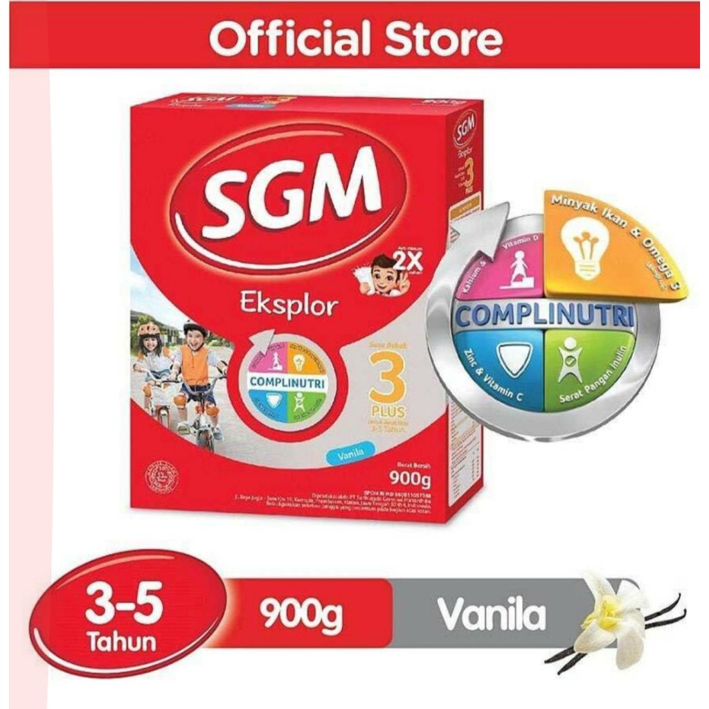 Jual SGM 3+ Eksplor Kemasan 900 gr Rasa Vanila / Madu (Exp. 12/2021- 01 ...