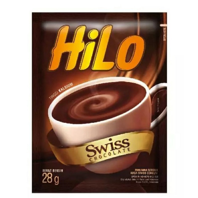 Jual SACHET HILO Minuman Kalsium All Varian Swiss Chocolate Es Pisang ...