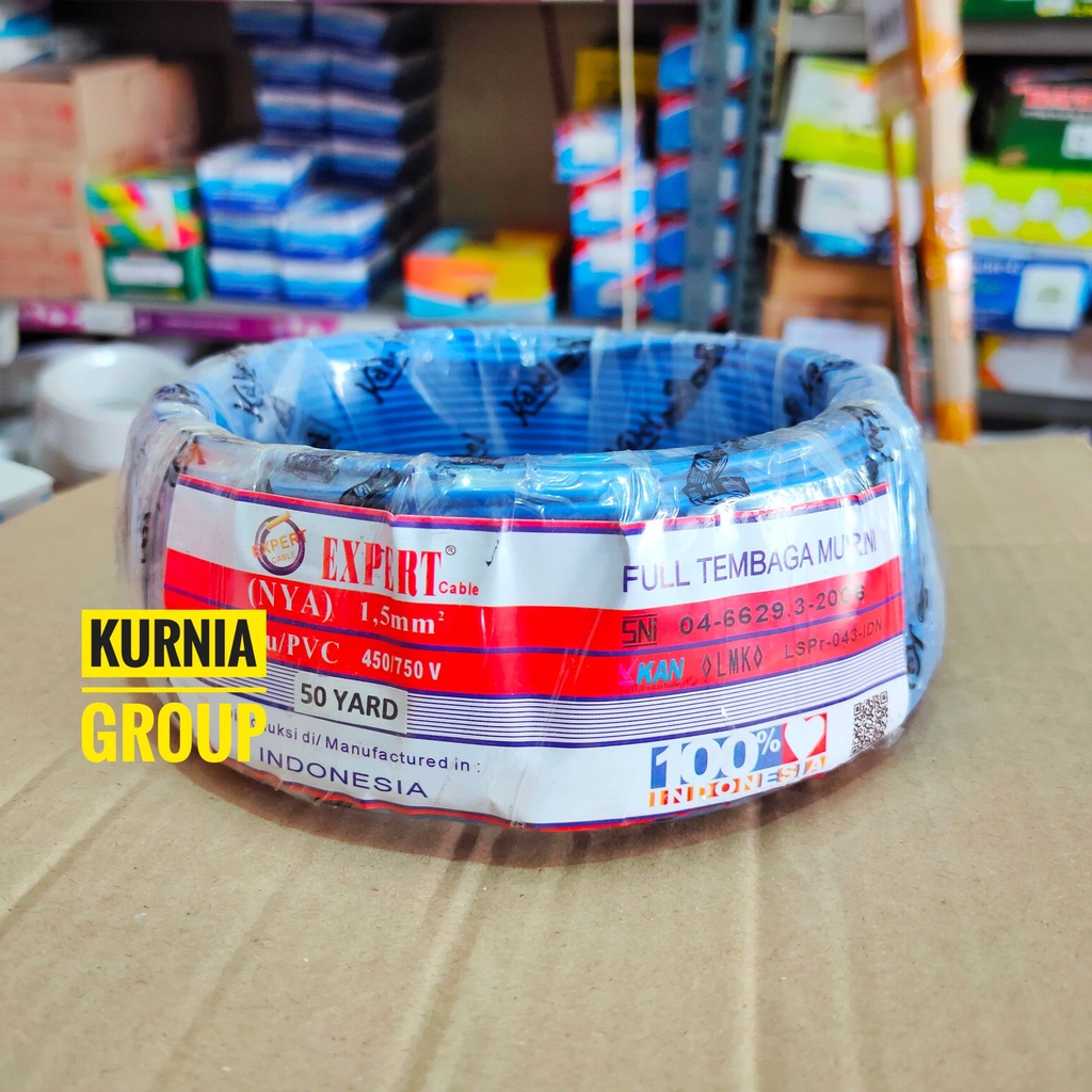 Jual Kabel NYA 1.5mm 50Y SNI Full Tembaga Murni Kawat Tunggal Kbl ...