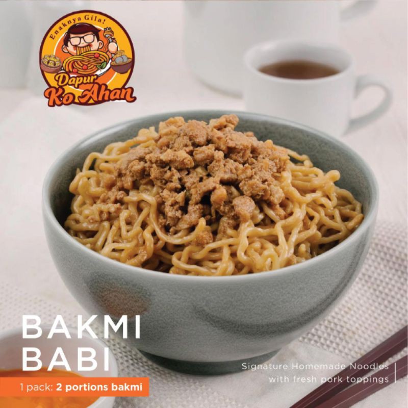 Jual Bakmi Babi non halal Frozen Ko Ahan Mie Kecil (isi 2 porsi) | Shopee Indonesia