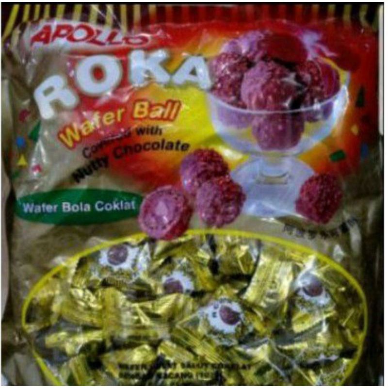 Jual ROKA COKLAT WAFER APOLO BALL (420gram) | Shopee Indonesia