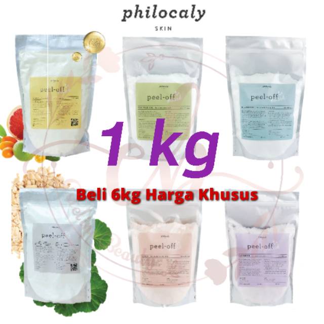 Jual (KEMASAN ORIGINAL ) PHILOCALY Mask 1kg Masker Peel Off Salon ...