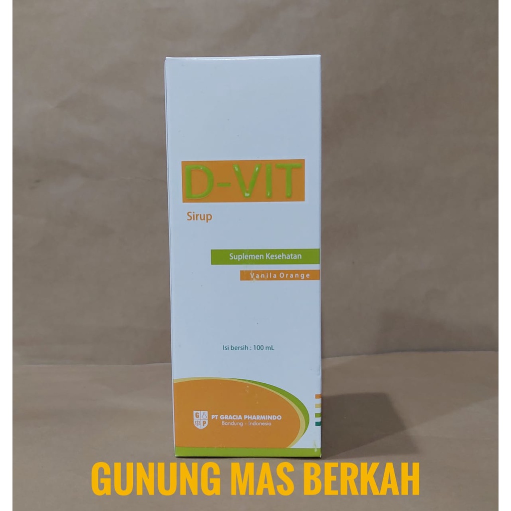 Jual D VIT syrup D-VIT Sirup isi 100ML - untuk mengobati kurangnya ...