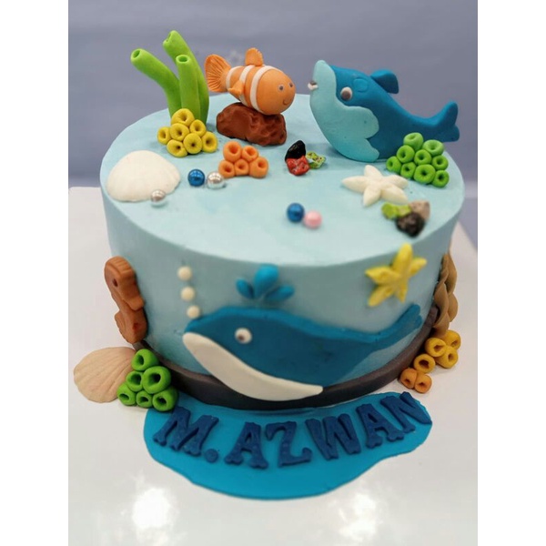 Jual kue Ulang Tahun / Tart Cake Karakter Nemo Baby Shark | Shopee ...