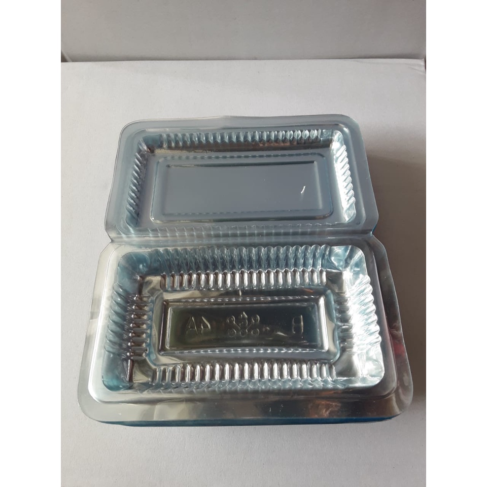Jual 50pcs Mika kotak - kemasan kue kotak kecil - mika kotak tutup ...