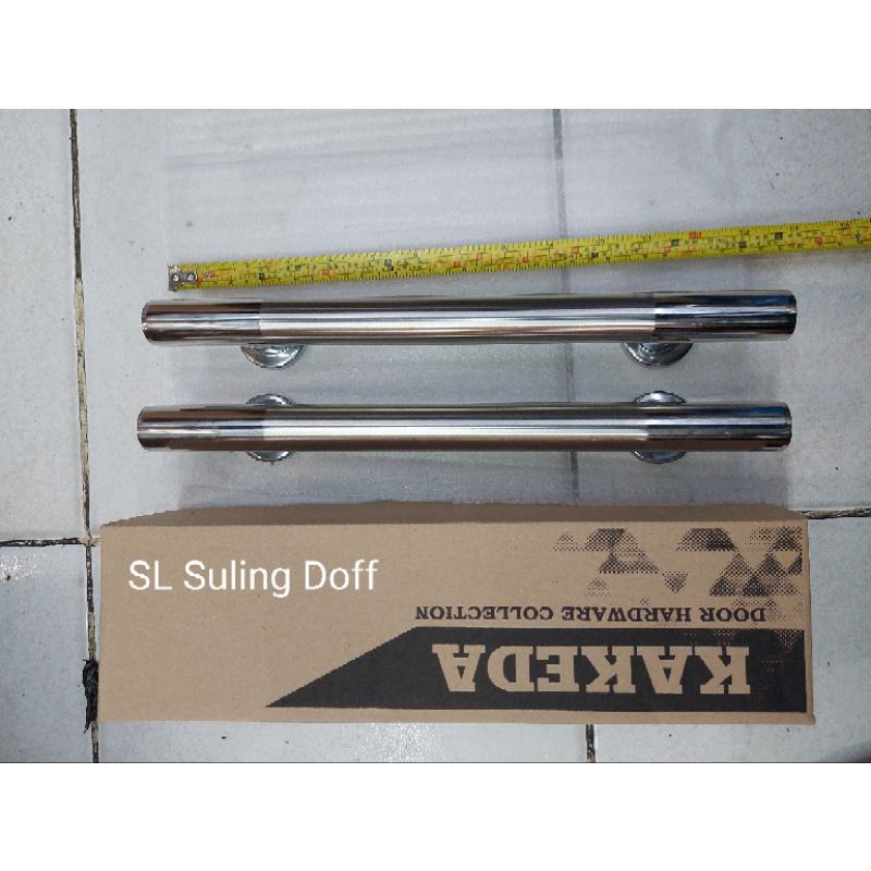 Jual Pull Handle / Handle Pintu Tarik Stainless Bulat Suling Kakeda Set ...