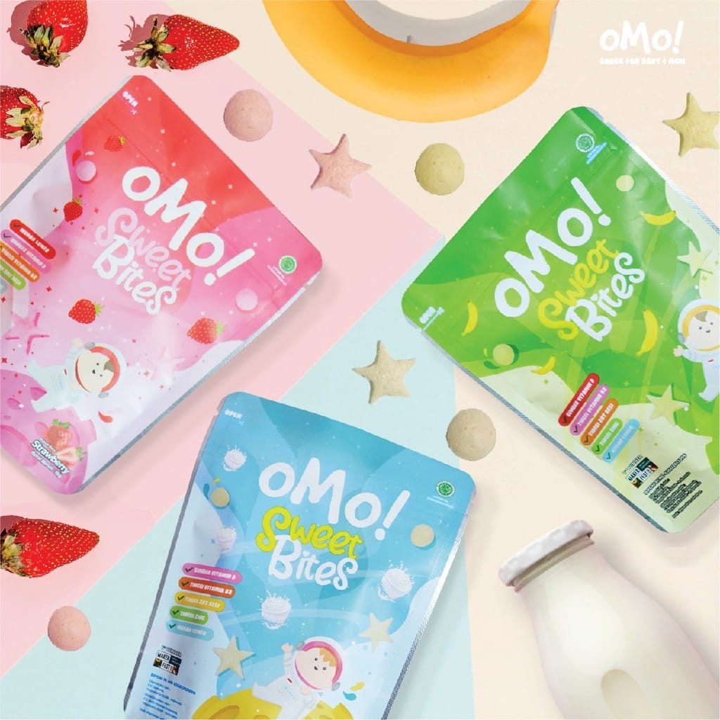 Jual OMO! SWEET BITES - Snack Sehat Bayi / Biskuit Bayi 12 Bulan++ ...