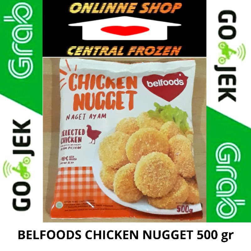 Jual BELFOODS CHICKEN NUGGET 500 GRAM CENTRAL FROZEN | Shopee Indonesia