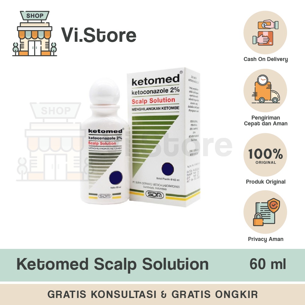 Jual Ketomed Scalp Solution 60 ml | Shopee Indonesia